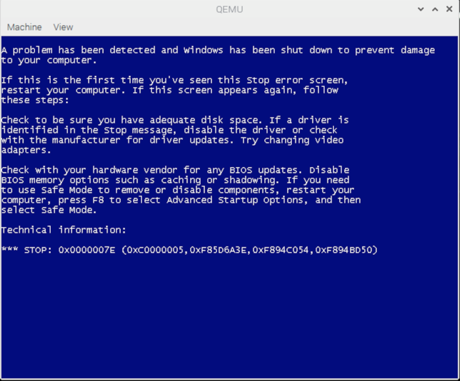Installing Windows XP on QEMU raspberry pi 4 – Zivo NiX BLog